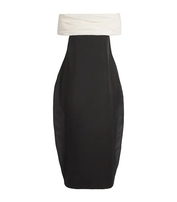 VORANIDA Silk Loom Midi Dress