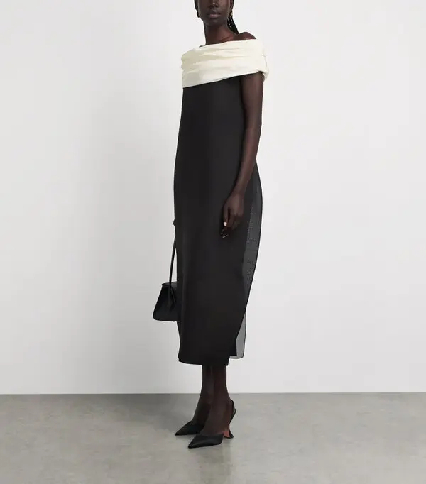 VORANIDA Silk Loom Midi Dress
