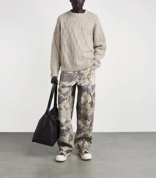 REPRESENT Wool-blend Distressed Sweater
