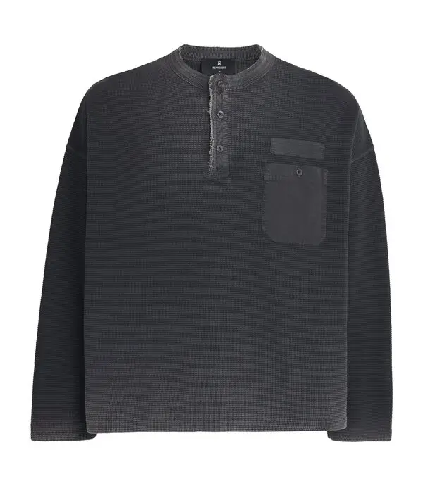 REPRESENT Heavyweight Cotton Henley Top