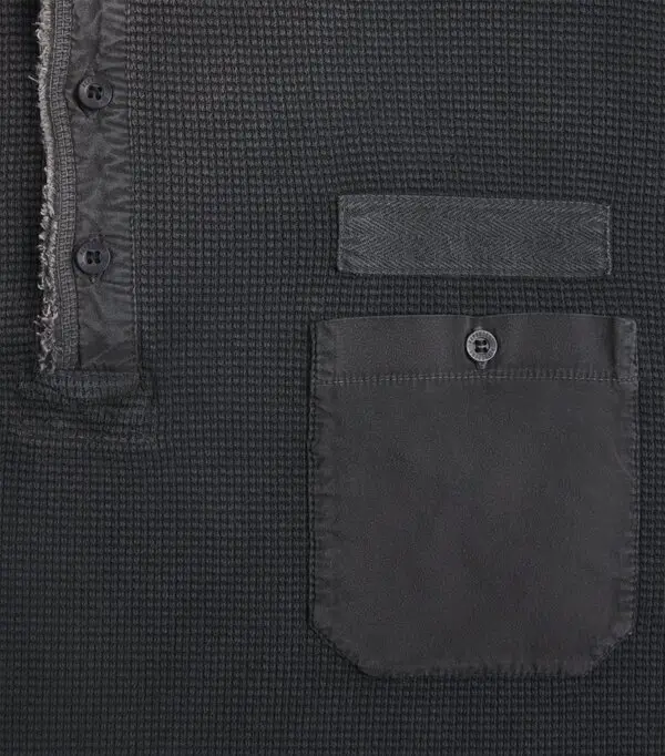 REPRESENT Heavyweight Cotton Henley Top