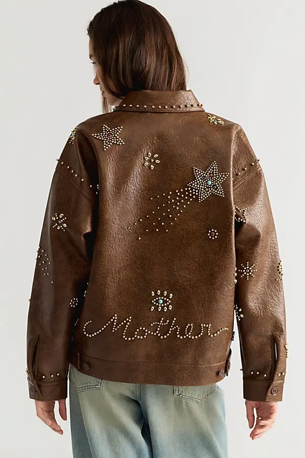 MOTHER The Zip It Vegan Leather Jacket