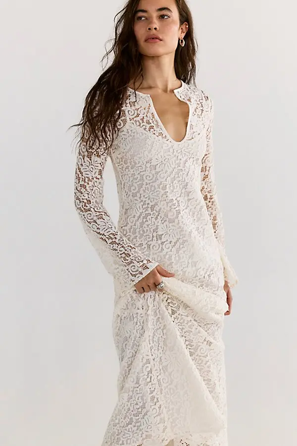 HANSEN & GRETEL Bianca Lace Maxi Dress