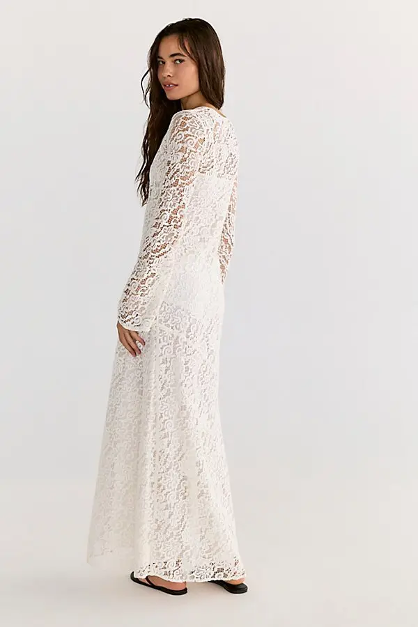 HANSEN & GRETEL Bianca Lace Maxi Dress