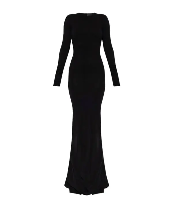 Rick Owens Long Sleeved Floor-length Dress