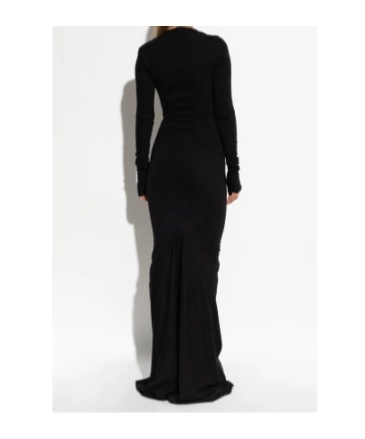 Rick Owens Long Sleeved Floor-length Dress