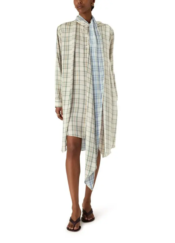 Acne Studios Checked Mini Dress