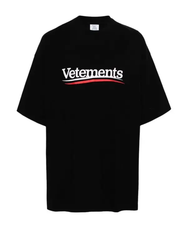 Vetements Logo Printed Crewneck T-shirt