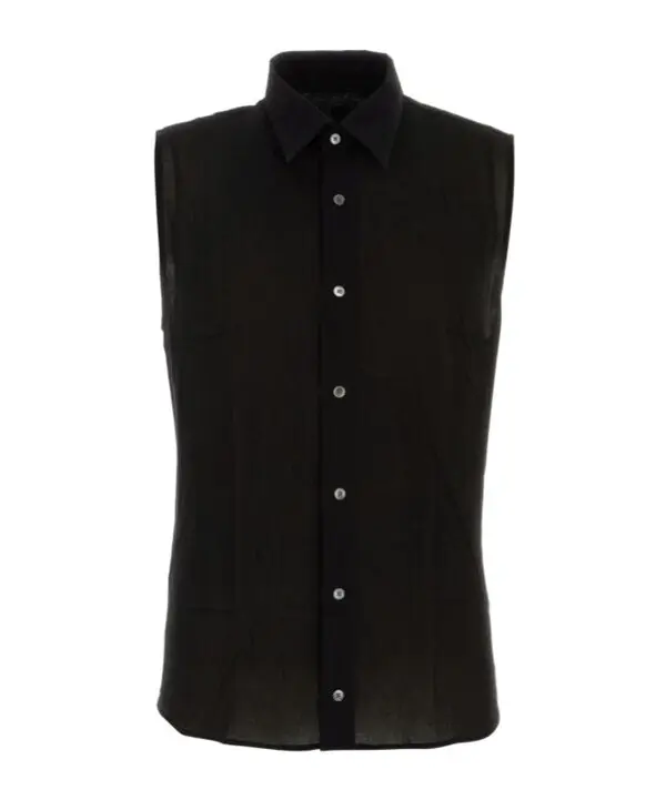 AMI Paris Sleeveless Buttoned Shirt