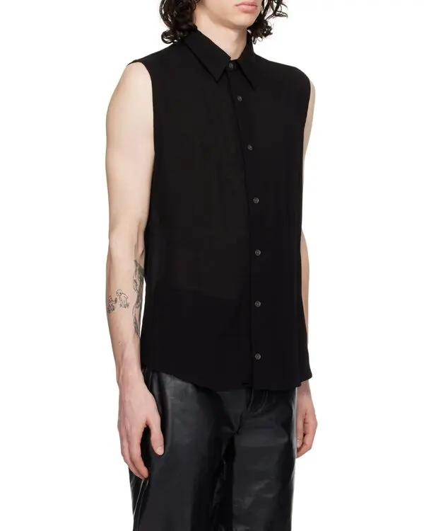 AMI Paris Sleeveless Buttoned Shirt