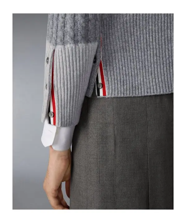 Thom Browne Cashmere 4-bar Striped Cardigan