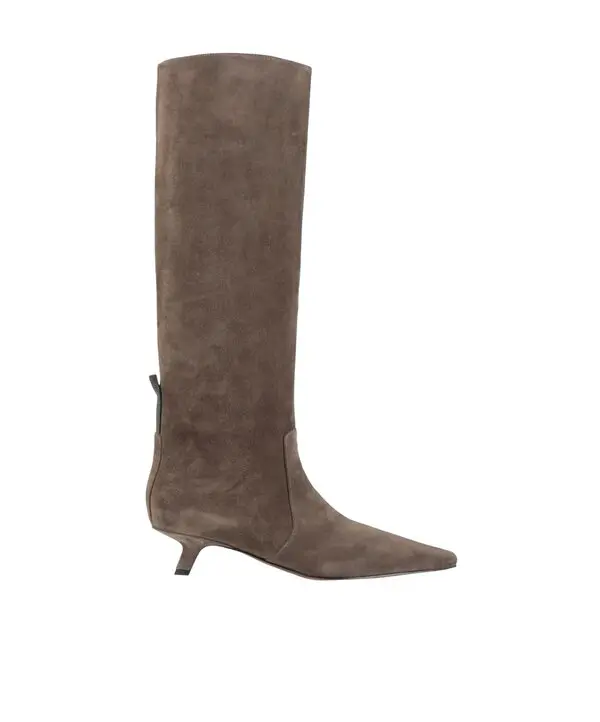 Brunello Cucinelli Minimal Suede Boots