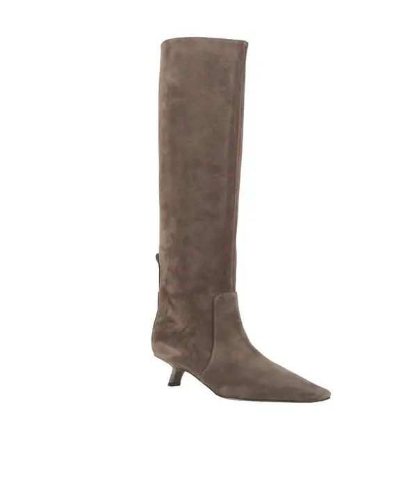 Brunello Cucinelli Minimal Suede Boots