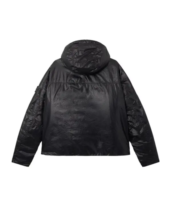 Stone Island Hooded Down Jacket With Water-resistant Membrane