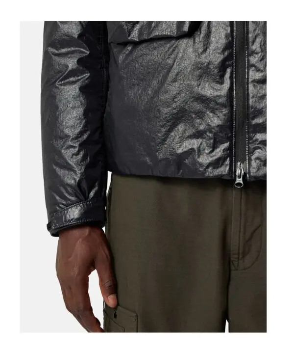 Stone Island Hooded Down Jacket With Water-resistant Membrane