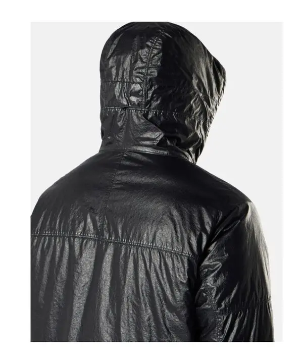 Stone Island Hooded Down Jacket With Water-resistant Membrane