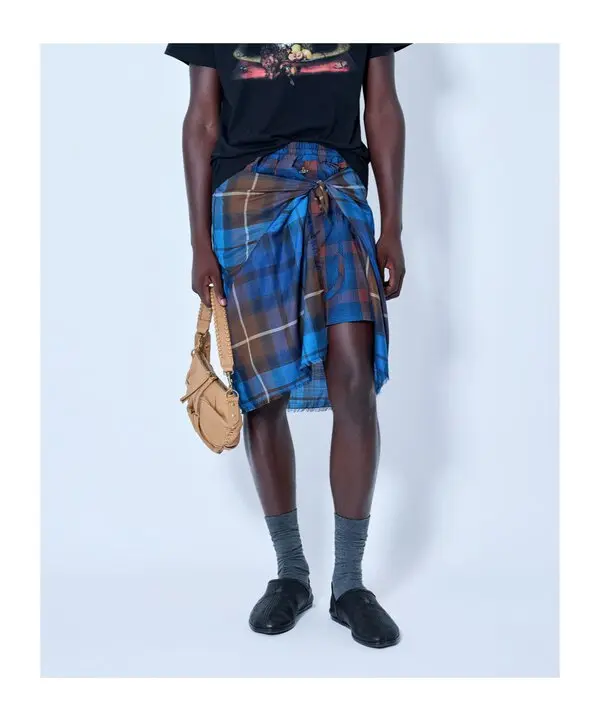 VIVIENNE WESTWOOD Checked Wrap Dress