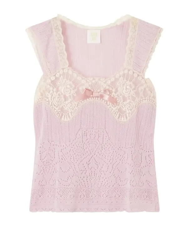 Anna Sui Lingerie Knitted Top