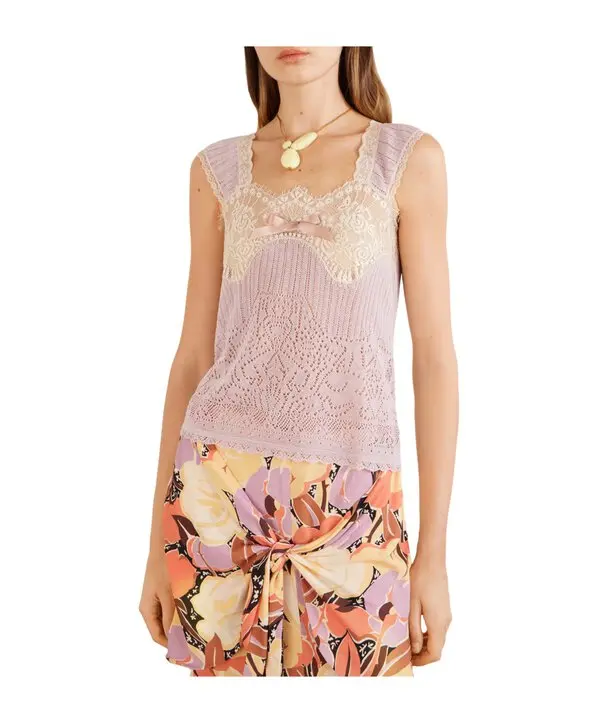 Anna Sui Lingerie Knitted Top