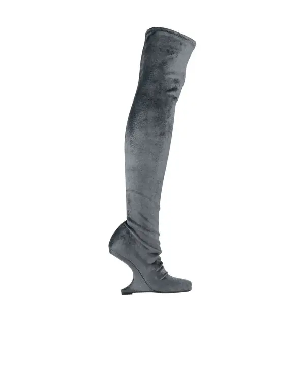 Rick Owens Chenille Over-the-knee Boots