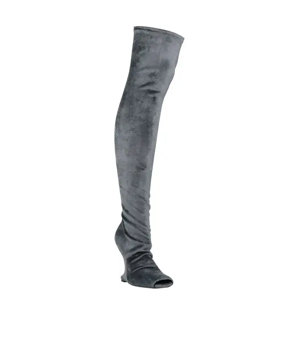 Rick Owens Chenille Over-the-knee Boots