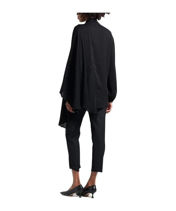 Balenciaga Solid Silk Shirts