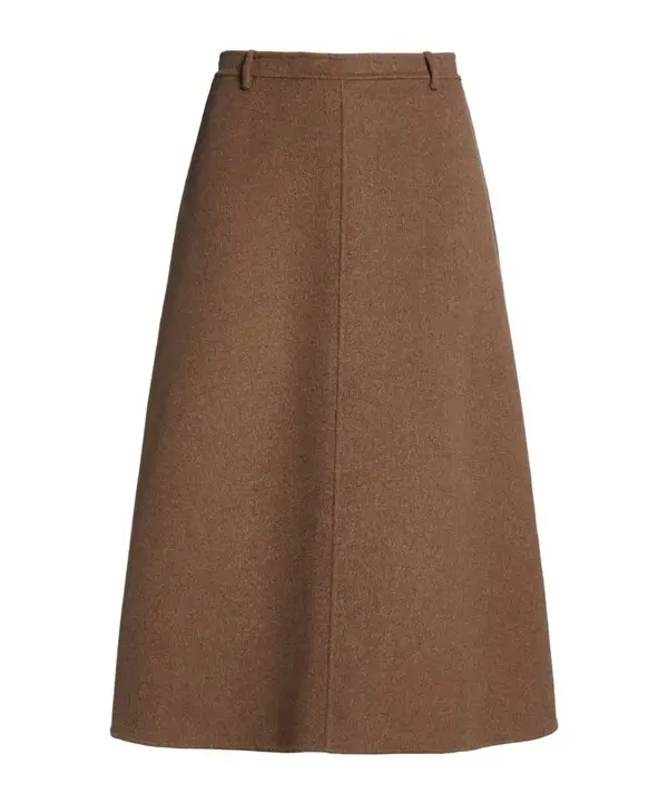 Max Mara Minimalist Solidcolor Fullcircle Skirt