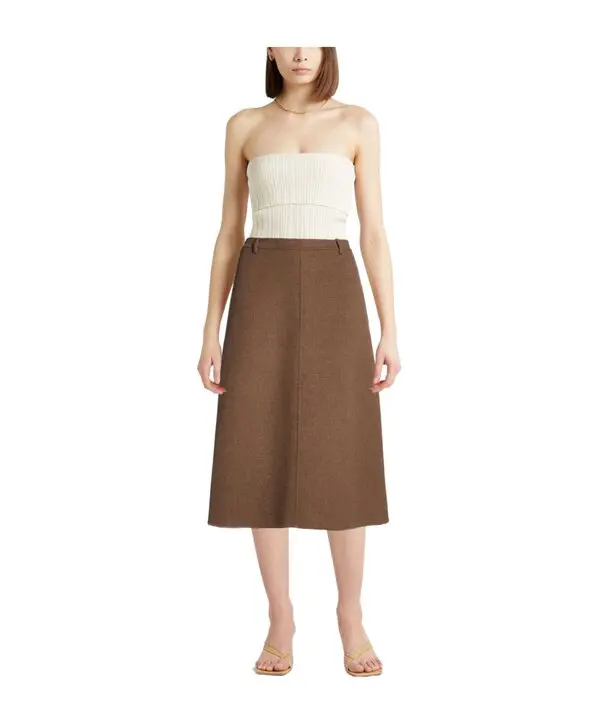Max Mara Minimalist Solidcolor Fullcircle Skirt