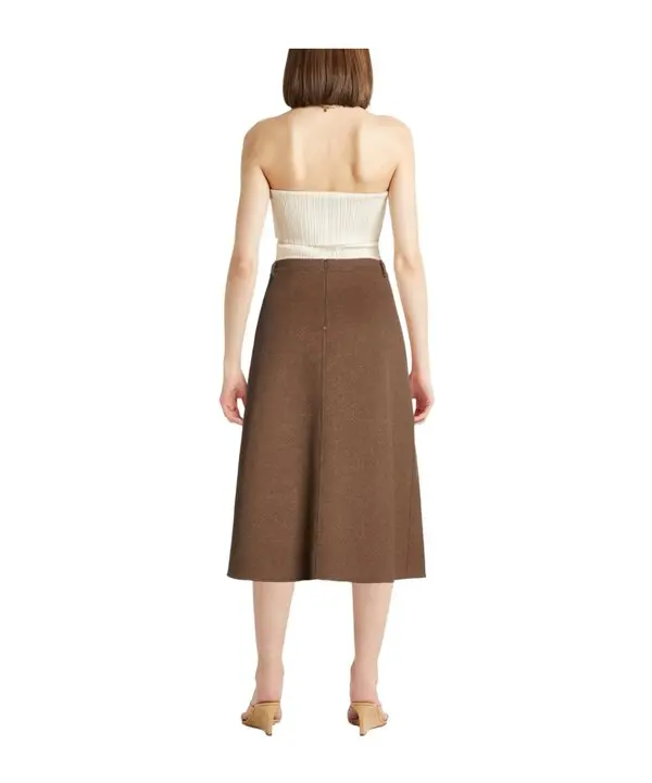 Max Mara Minimalist Solidcolor Fullcircle Skirt