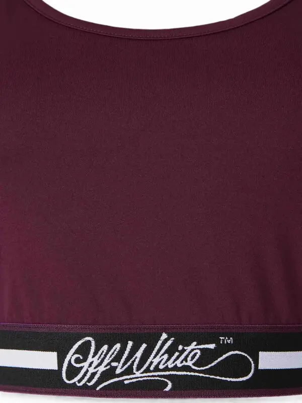 Off-White Logo Band Sleeveless Top
