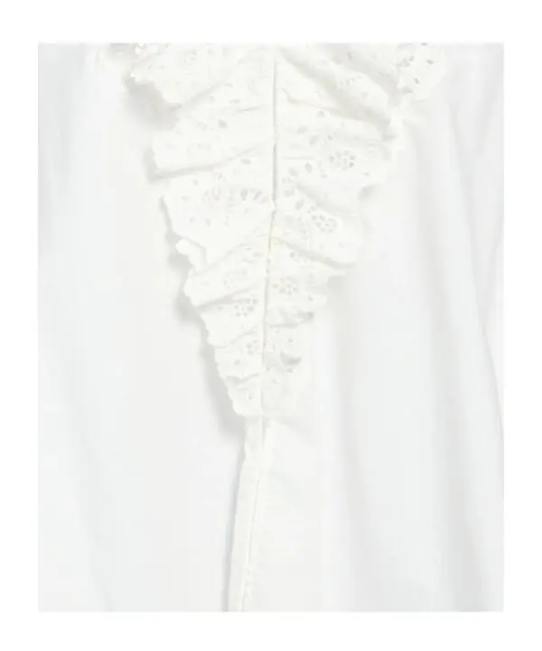Chloé Vneck Ruched Longsleeve Shirt