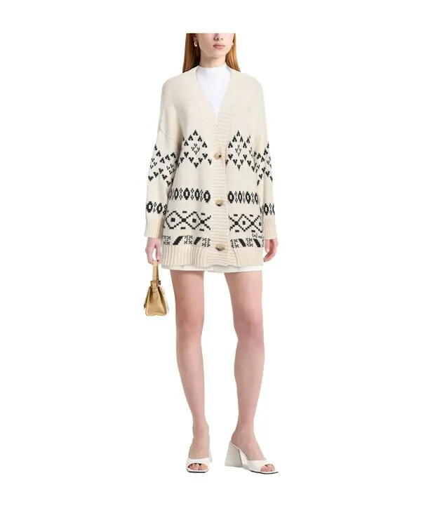 Max Mara Twotone Knit Cardigan