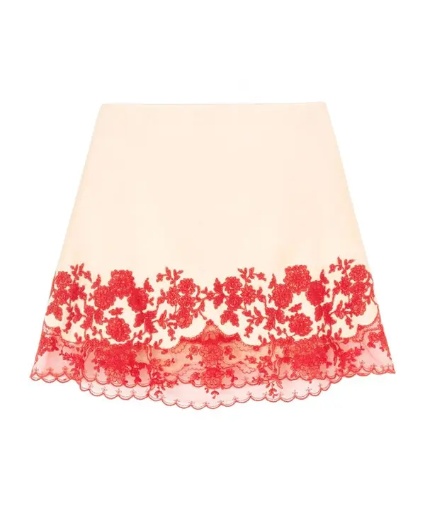Ermanno Scervino Lace-trim Mini Skirt