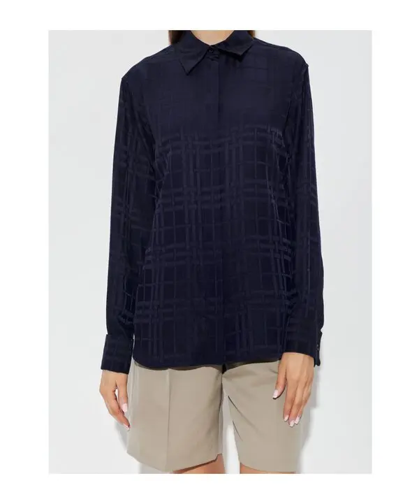 Burberry Long Sleeved Checked Shirt