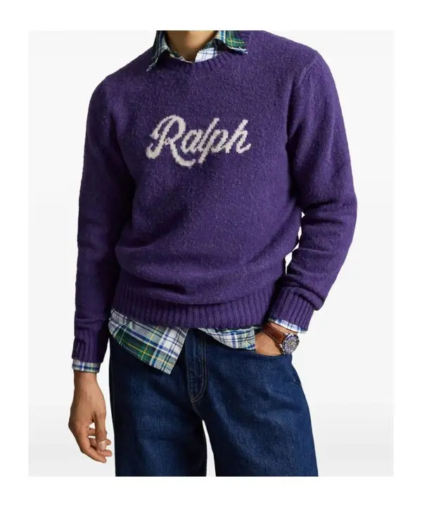 Polo Ralph Lauren Logo Jumper - Purple