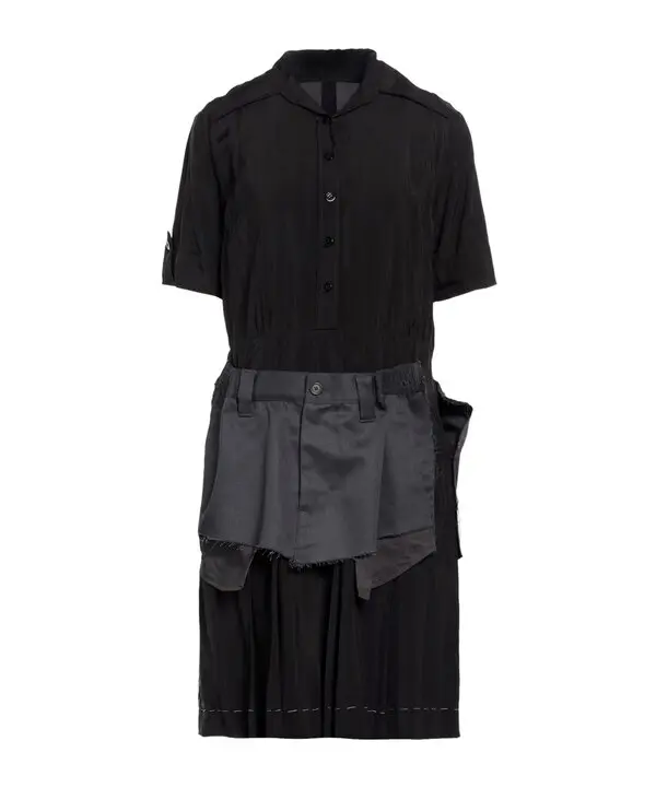 MAISON MARGIELA Twotone Satin Shirt Dress
