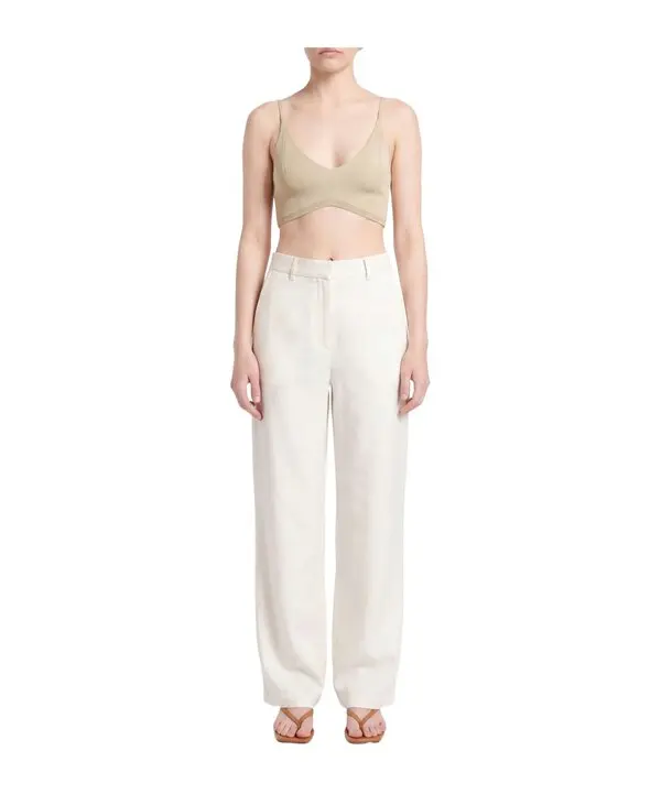 Jacquemus Sleeveless Knit Cropped Top