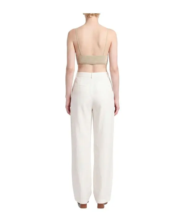 Jacquemus Sleeveless Knit Cropped Top