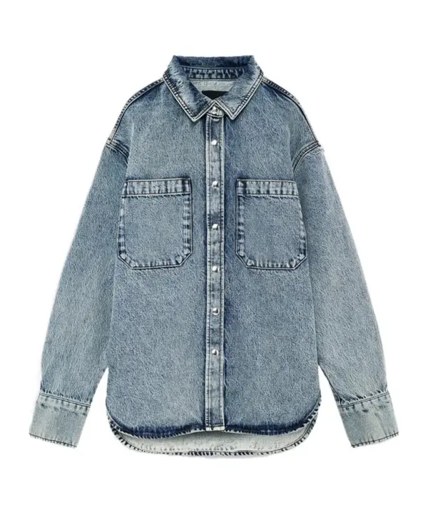 ANINE BING Long-sleeve Denim Jacket