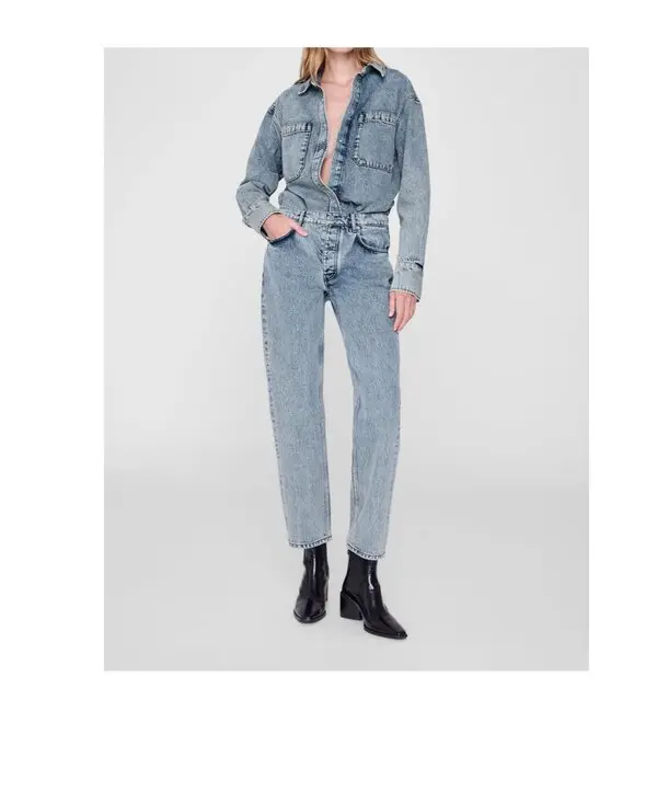 ANINE BING Long-sleeve Denim Jacket