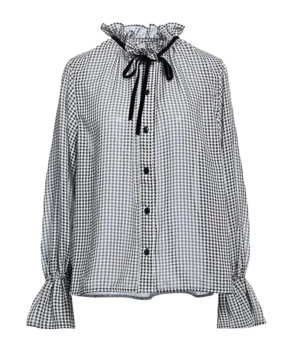 GANNI Patterned Shirts - Black