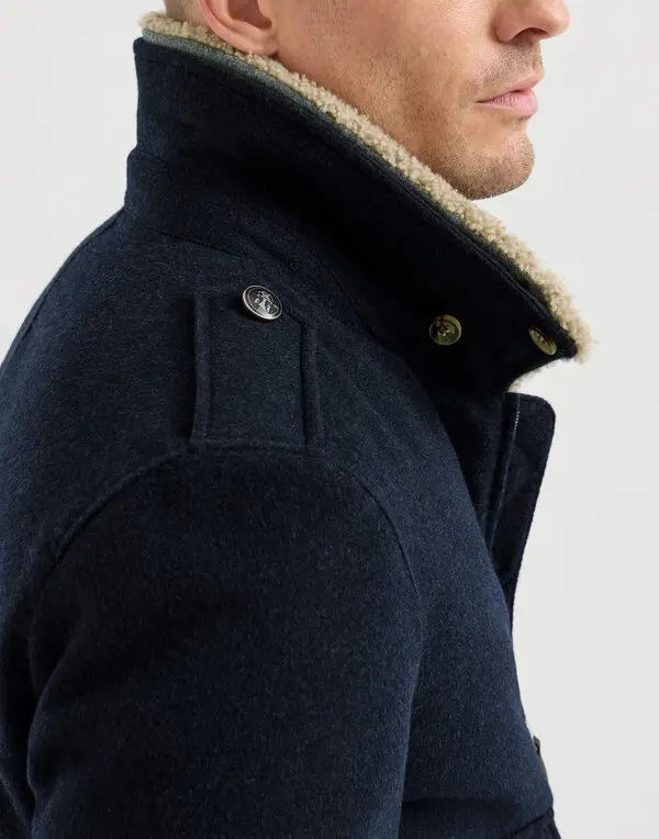 Brunello Cucinelli Shearling-collar Bomber Jacket