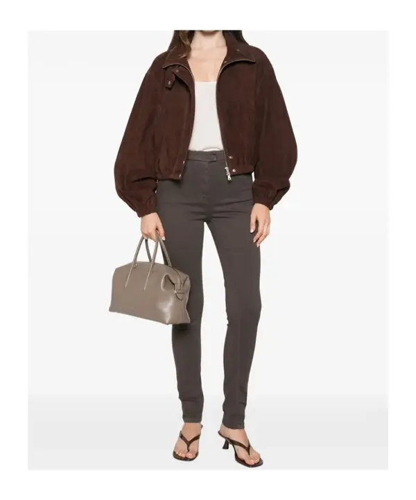 Marella Tapered Casual Trousers With Zippers