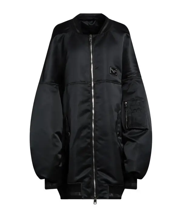 Dolce & Gabbana Solid Color Long-sleeve Jackets - Black