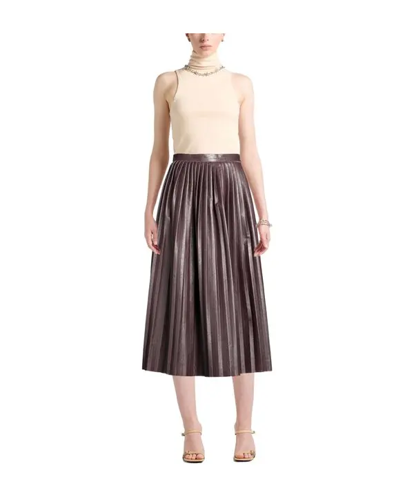 MAISON MARGIELA Solidcolor Pleated Skirt