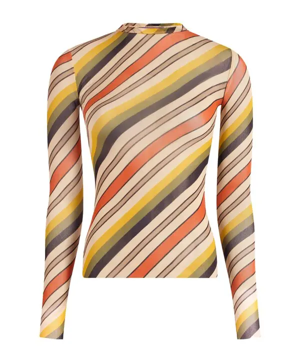 JEAN PAUL GAULTIER Striped Long-sleeved Top - No