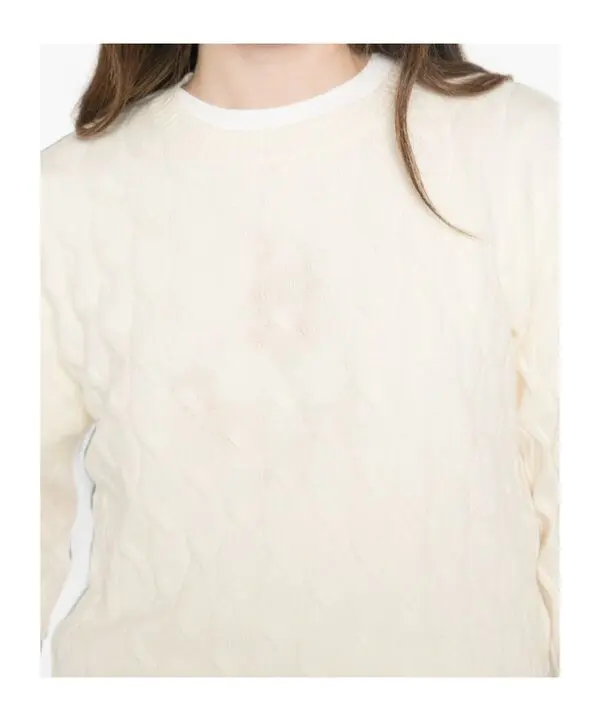 Marella Crew-neck Cable-knit Sweater