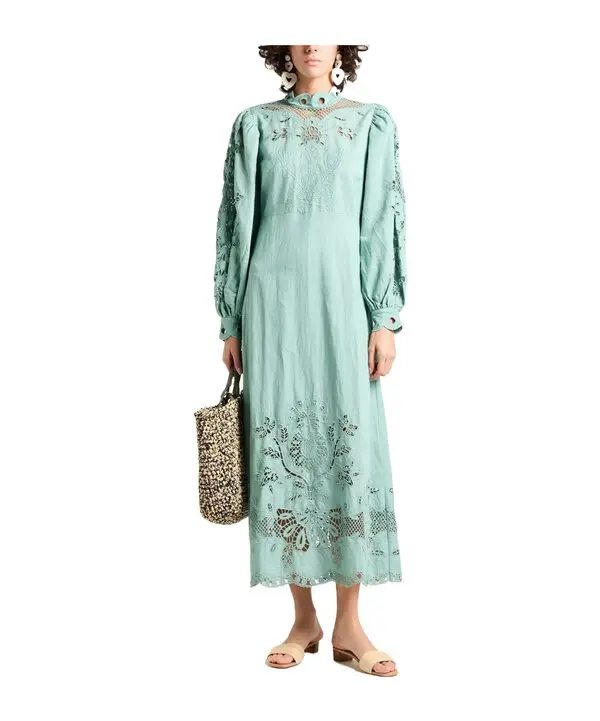 Farm Rio Longsleeve Waistcinched Dress