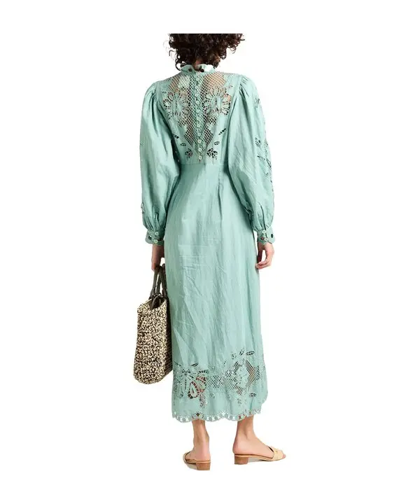 Farm Rio Longsleeve Waistcinched Dress