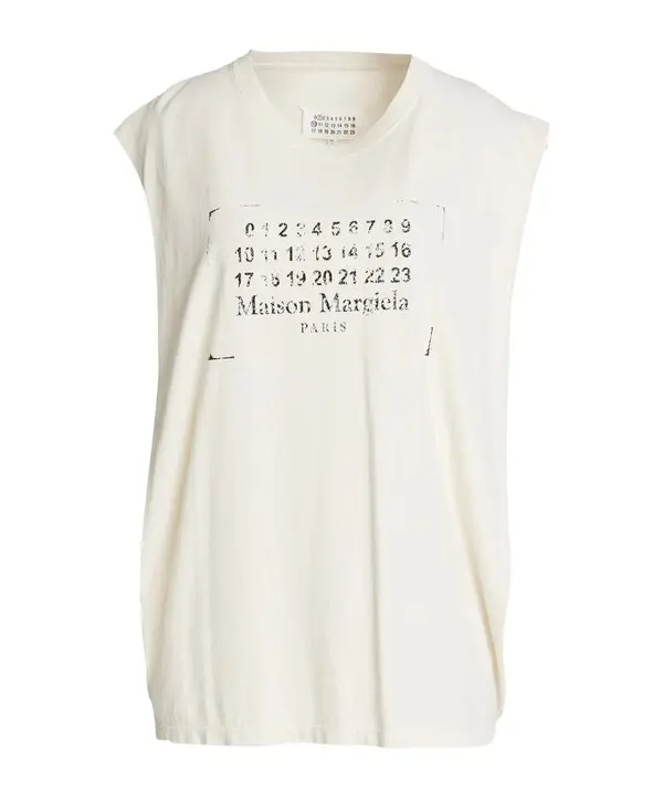 MAISON MARGIELA Printed Sleeveless Tshirt